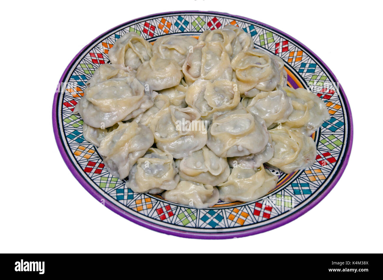 Manti isolated on white Stock Photo - Alamy