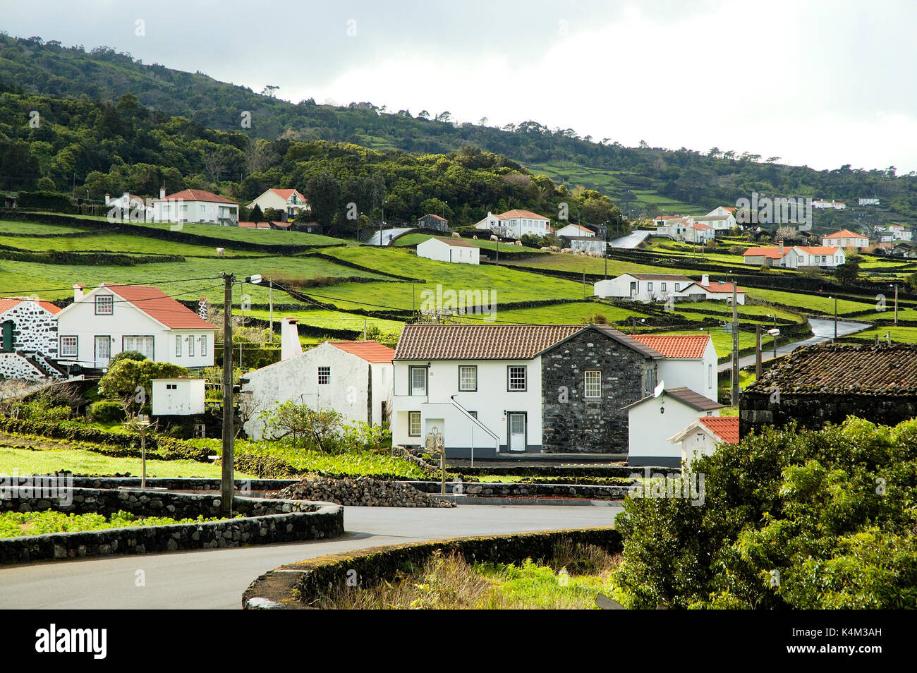 Traditional houses of Pico. Azores islands, Portugal Stock Photo - Alamy