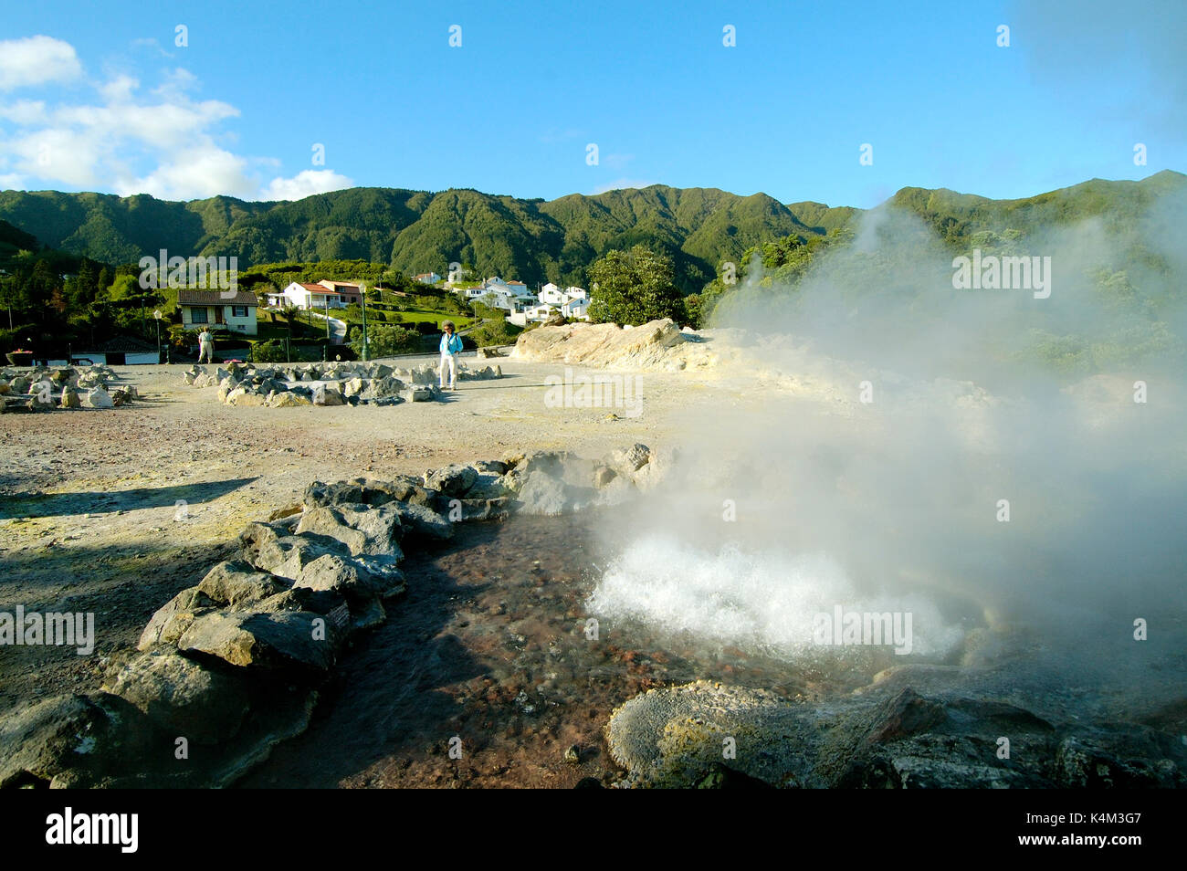 Volcanic formations at Furnas, São Miguel island. Azores, Portugal ...