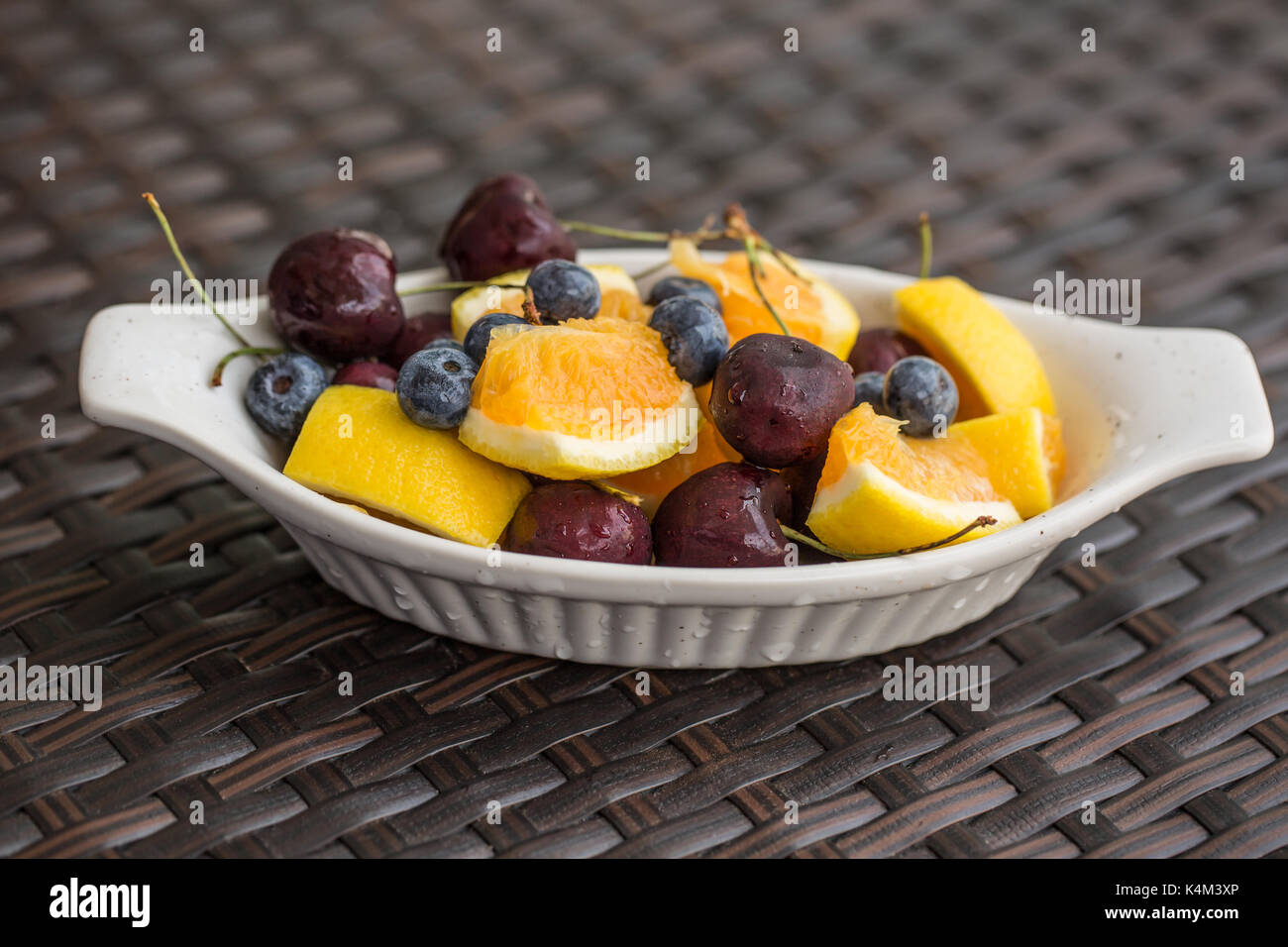 Colorful fruit plate Stock Photo - Alamy