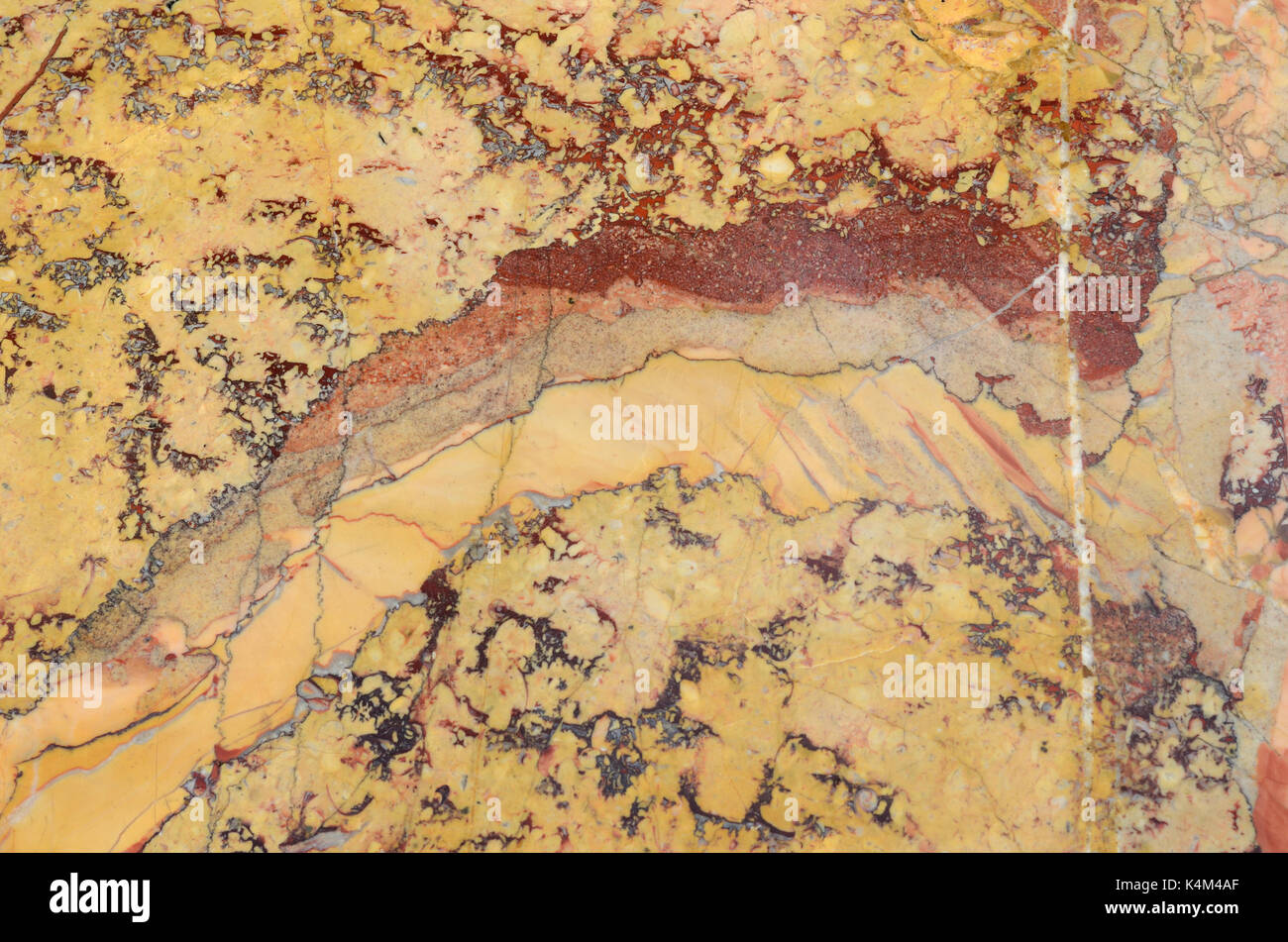 Surface of the Sarrancolin marble stone treated Stock Photo - Alamy