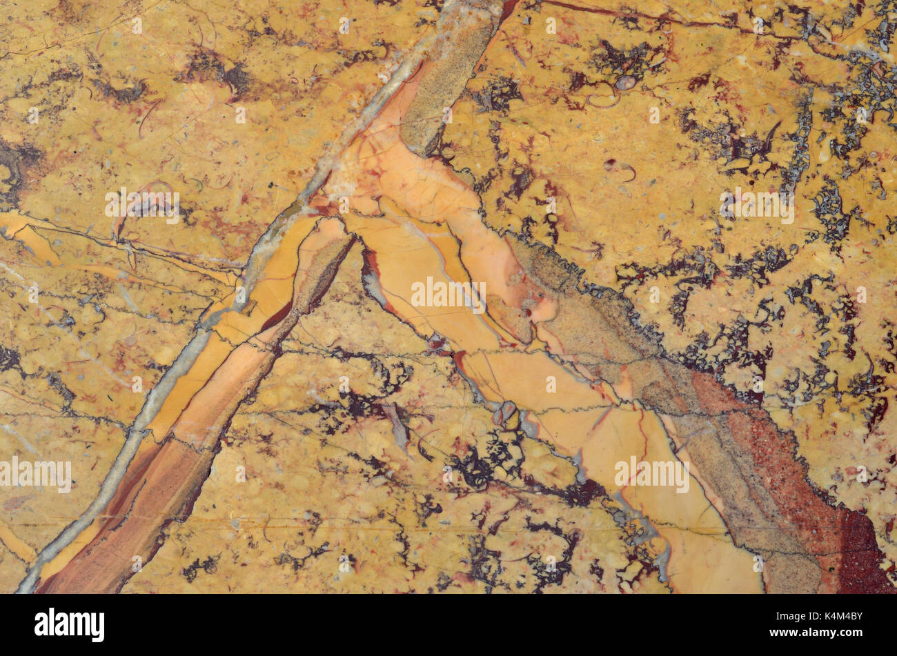 Surface of the Sarrancolin marble stone treated Stock Photo - Alamy