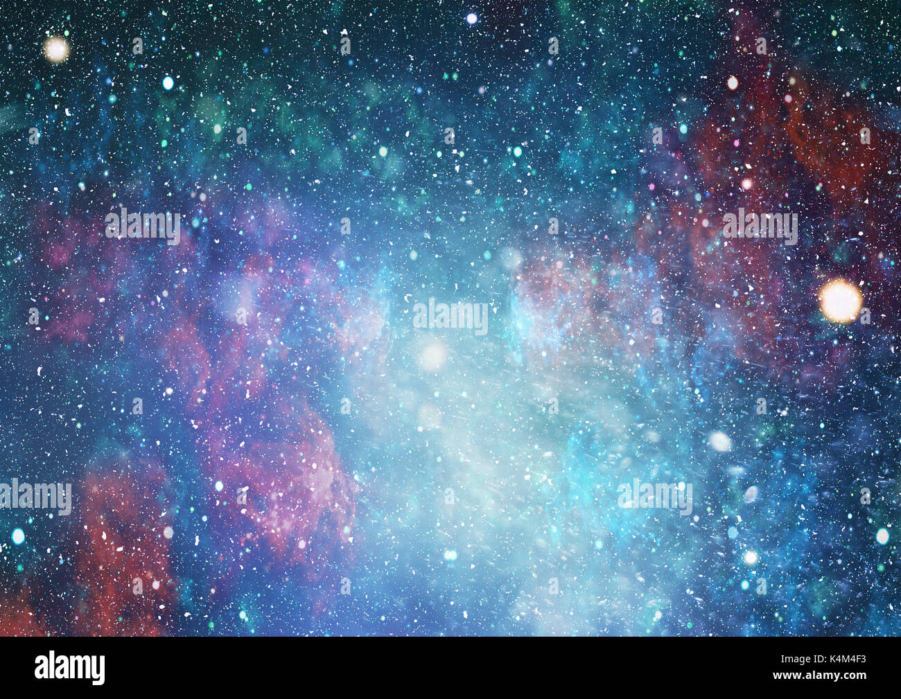 Cosmic abstract background with stars and nebulas Stock Photo - Alamy