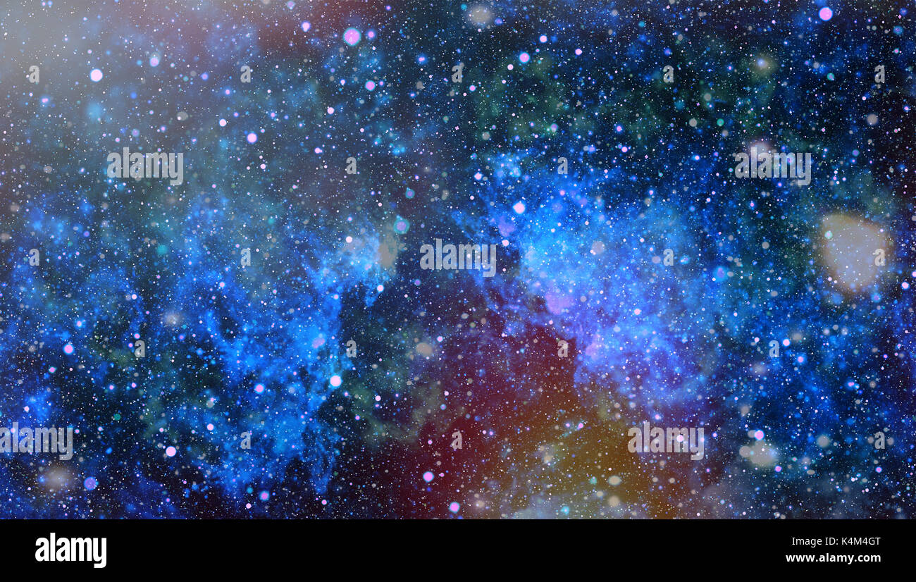 Cosmic abstract background with stars and nebulas Stock Photo - Alamy