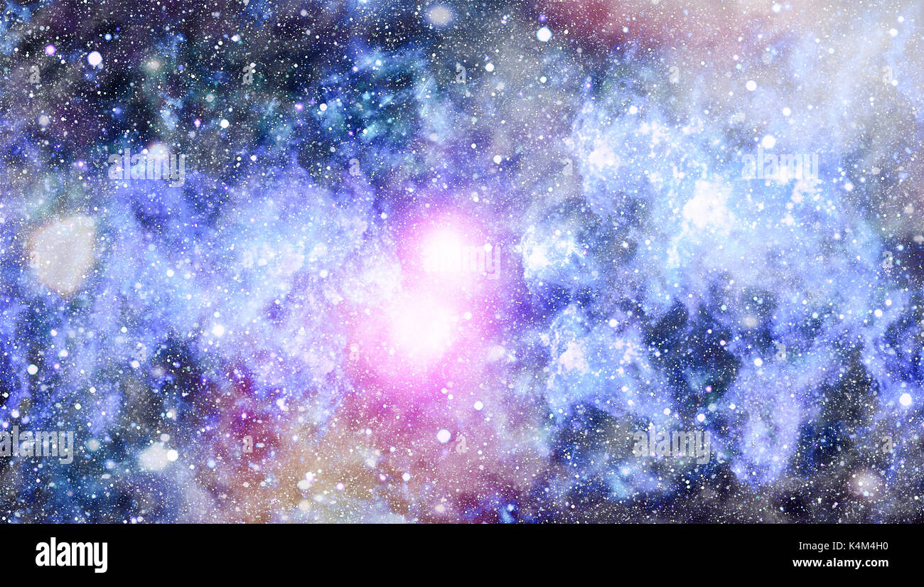 Cosmic abstract background with stars and nebulas Stock Photo - Alamy