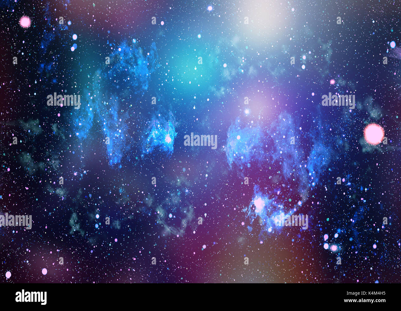 Cosmic abstract background with stars and nebulas Stock Photo - Alamy