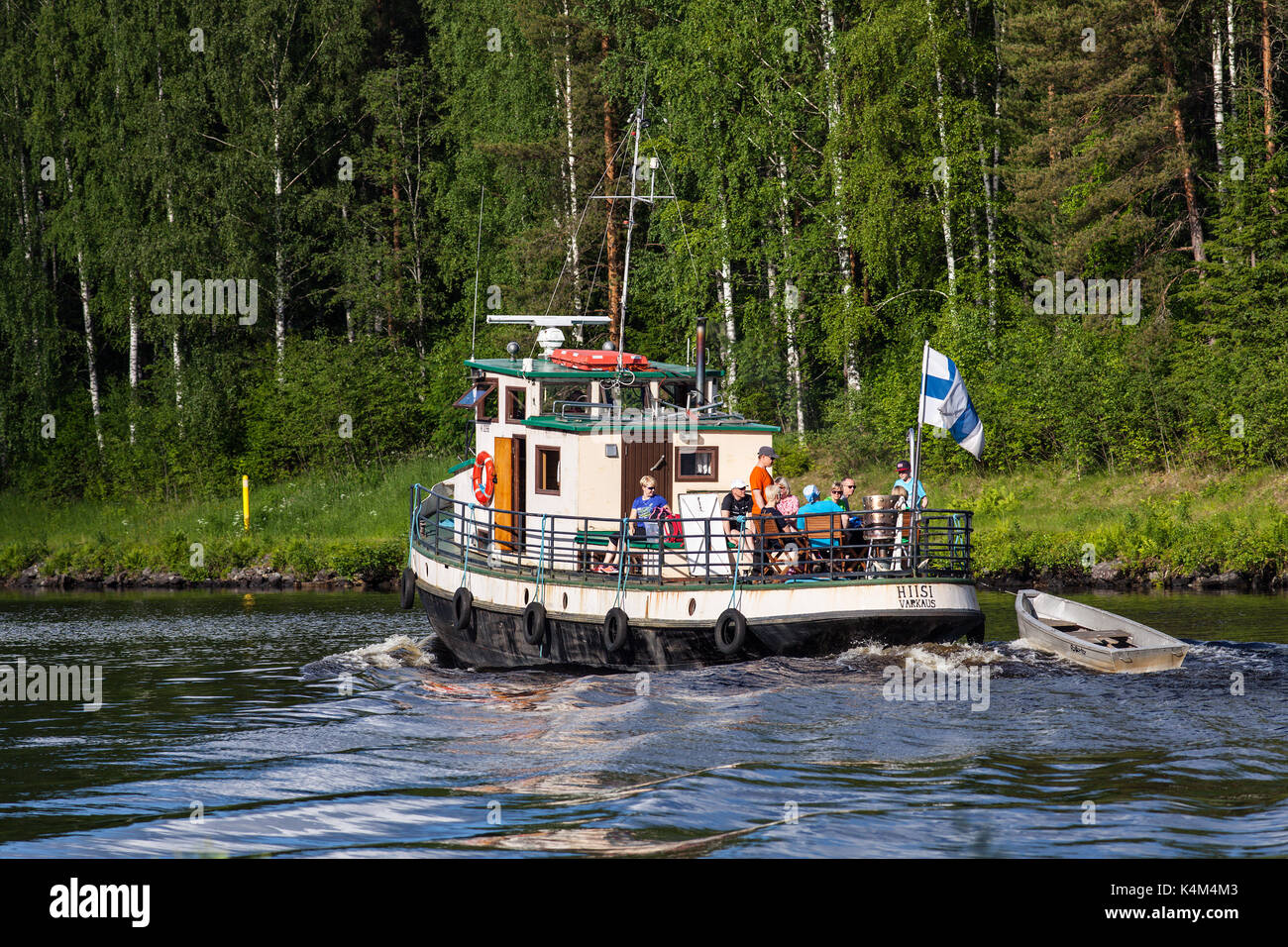 VARKAUS, FINLAND ON JULY 03, 2017. View of the surrounding where ...