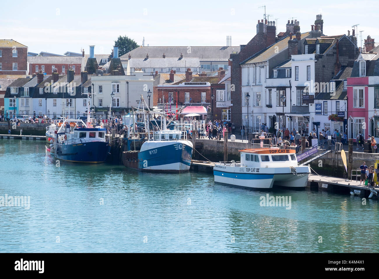 Summer Views across Weymouth Harbour, Dorset , Uk Stock Photo - Alamy