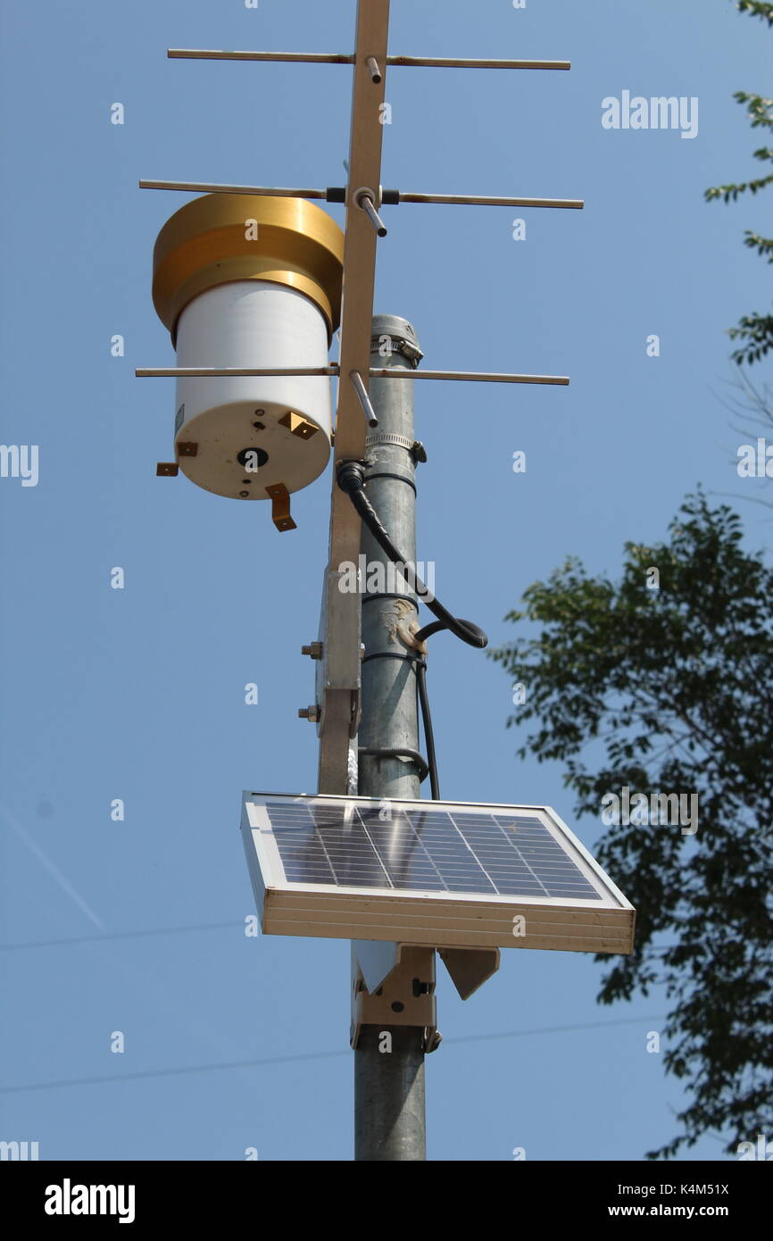 Solar panel fixture at Fountain Creek Regional Park in Fountain ...