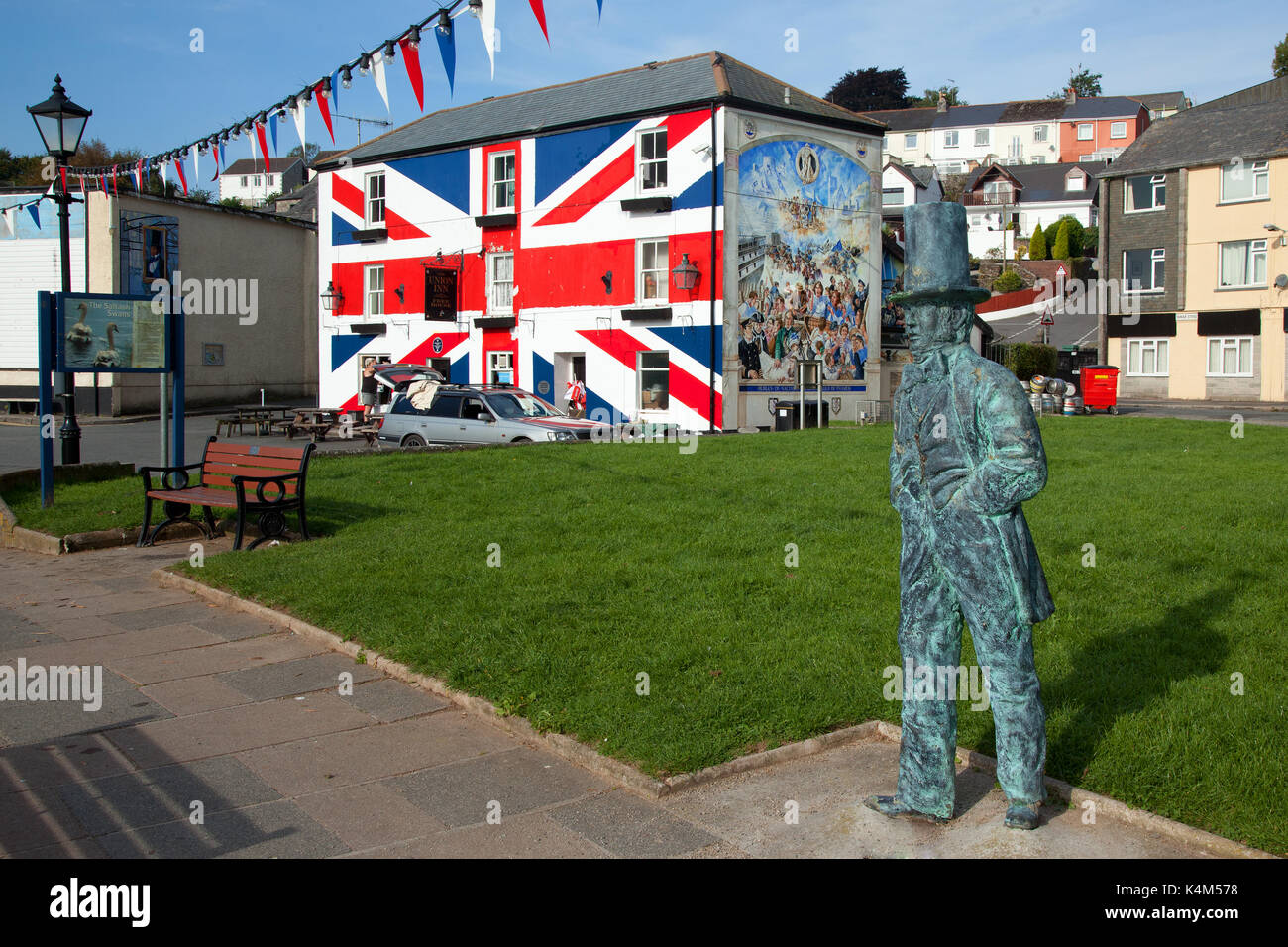 Union Inn Saltash Tamar Street Cornwall Stock Photo - Alamy