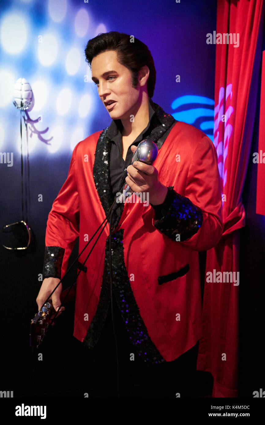 Elvis presley wax figure madame hi-res stock photography and images - Alamy
