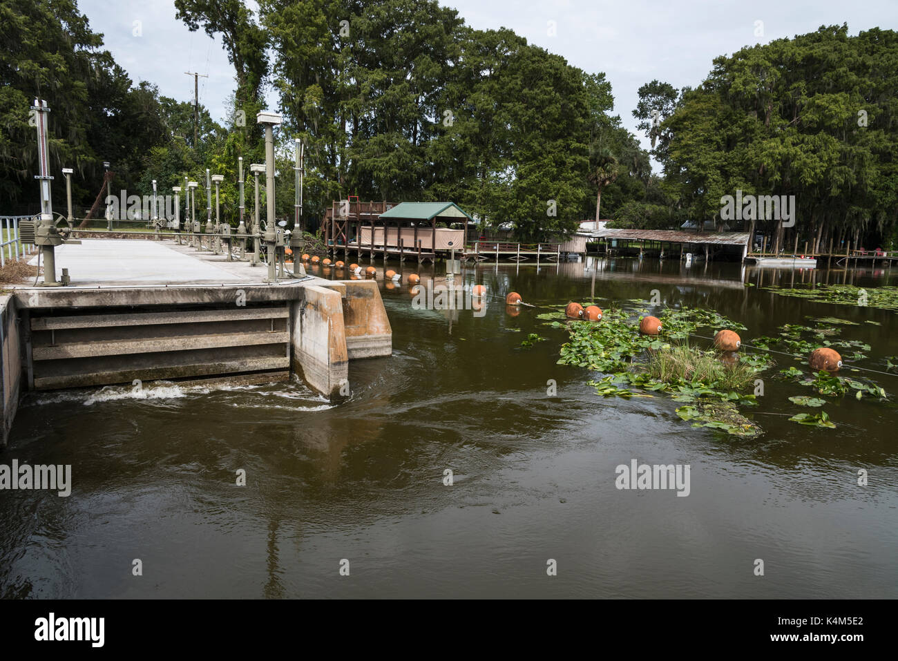Burrell Lock & Dam Spillway Leesburg, Florida Stock Photo - Alamy