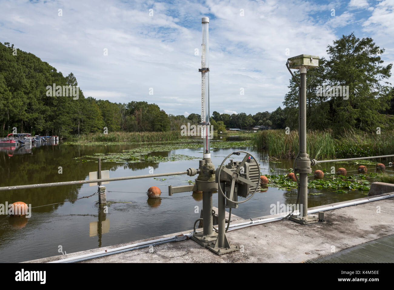 Burrell Lock & Dam Spillway Leesburg, Florida Stock Photo - Alamy