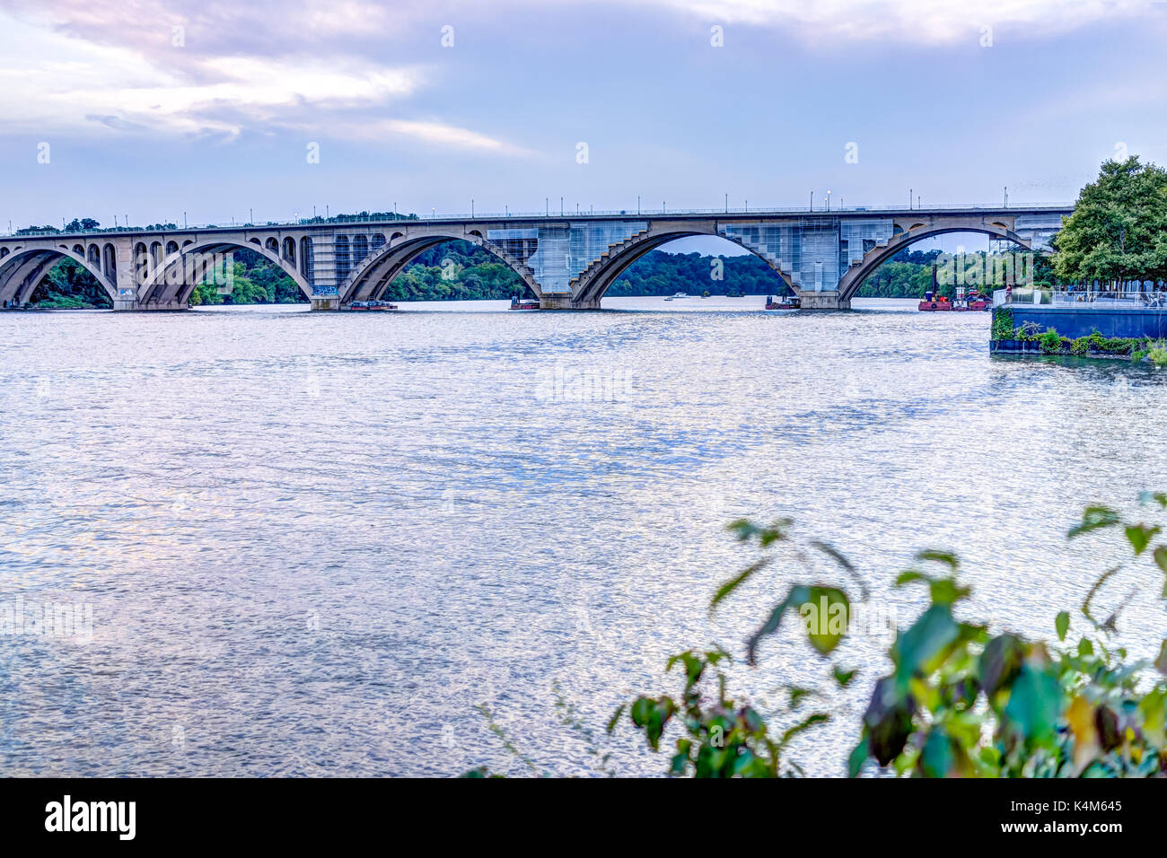 Potomac river washington dc key bridge hi-res stock photography and ...