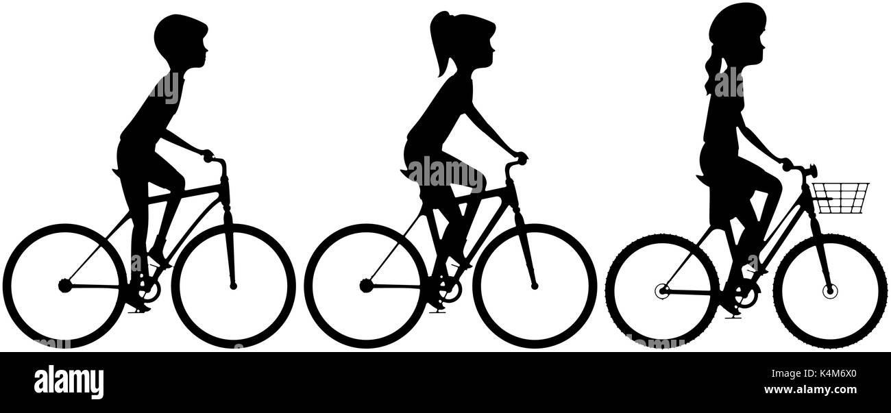 cycling people riding a bicycle vector illustration design Stock Vector ...