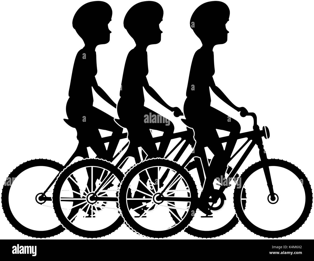 cycling people riding a bicycle vector illustration design Stock Vector ...