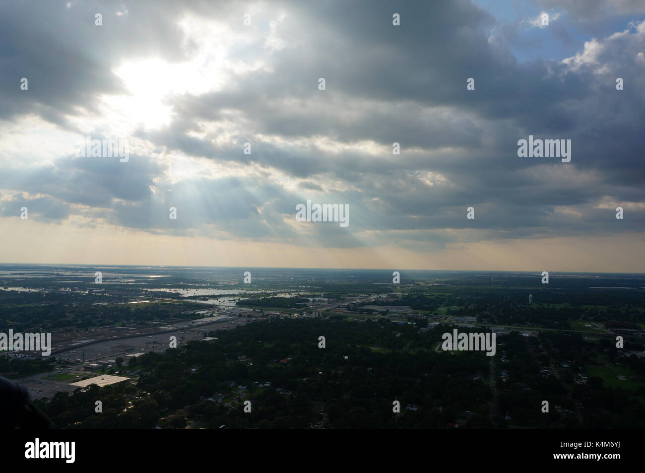Aerial View of Beaumont, Texas Stock Photo - Alamy
