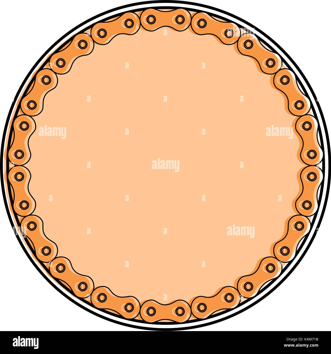 frame with chain bicycle Stock Vector Image & Art - Alamy