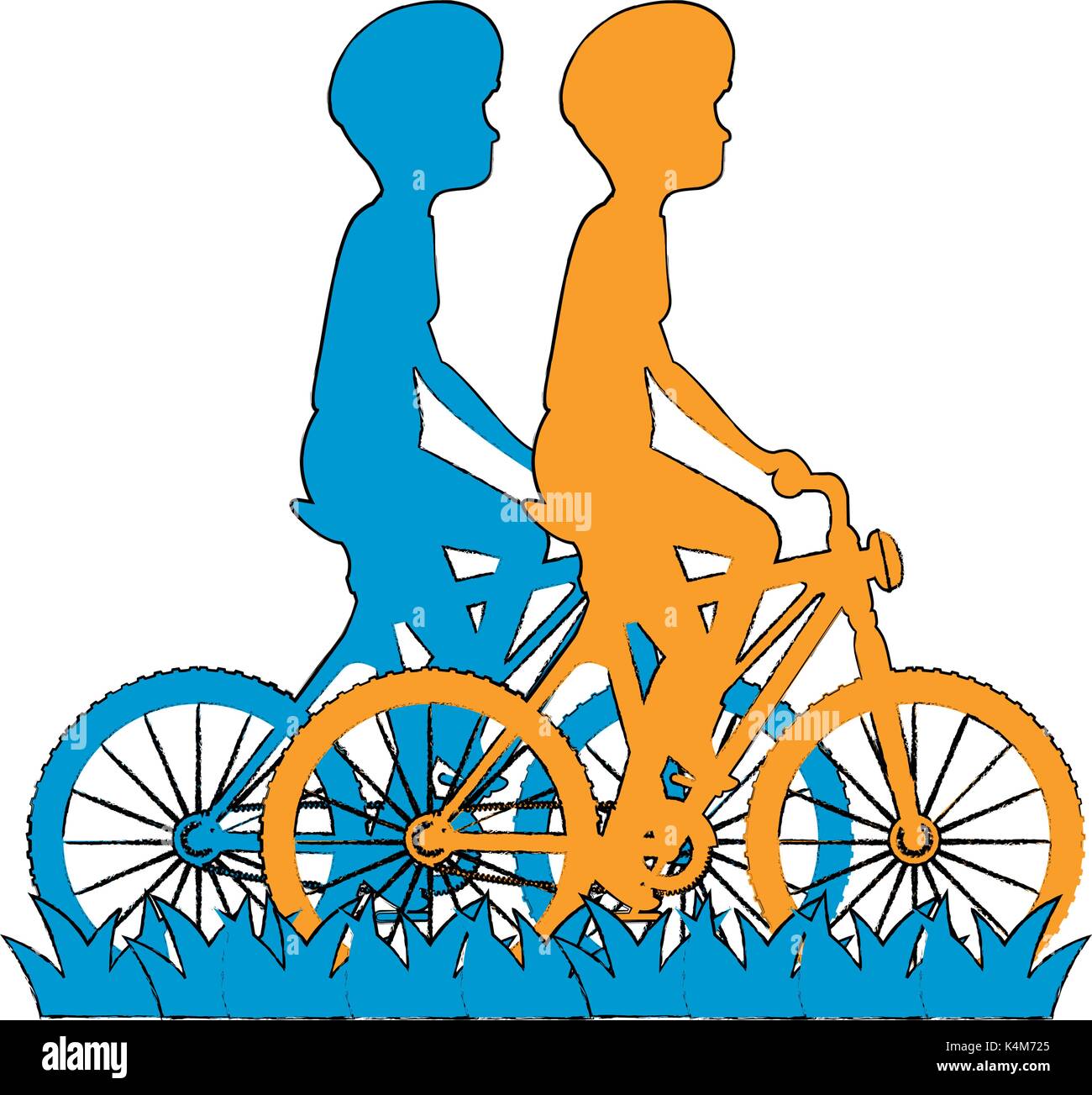 Cycling group icon vector Stock Vector Images - Alamy