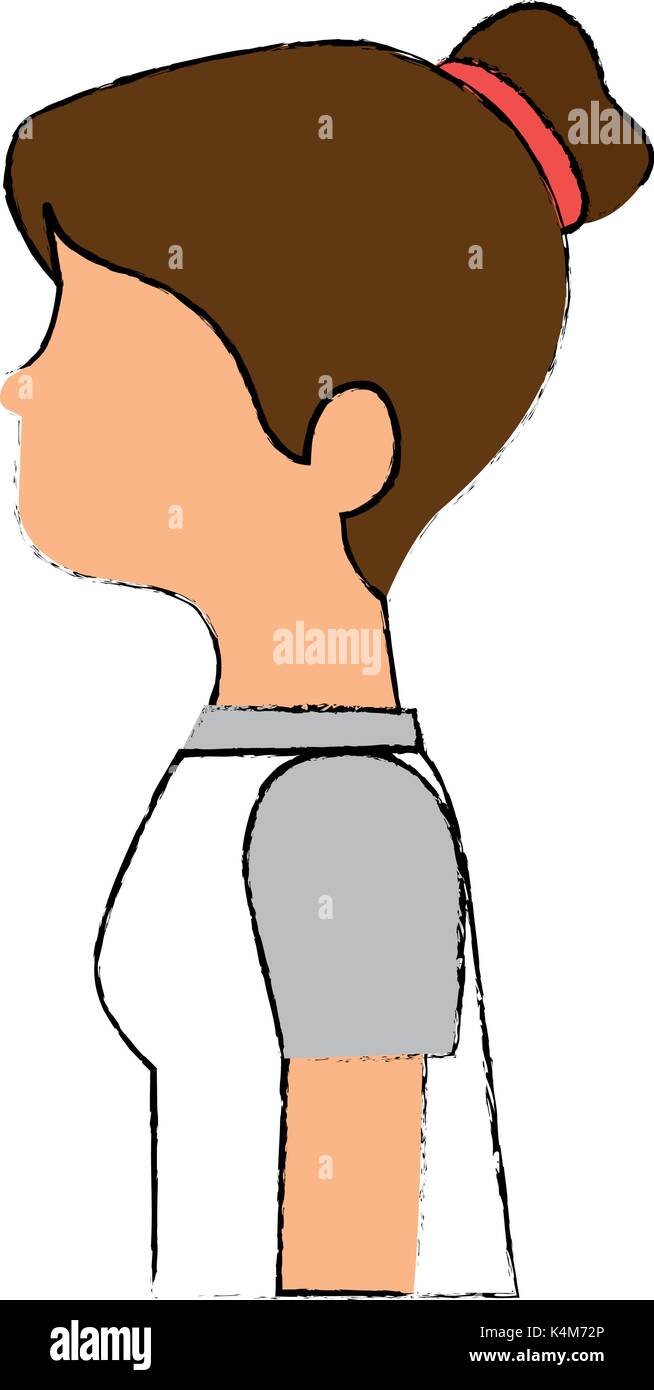 beautiful woman profile avatar character Stock Vector Image & Art - Alamy