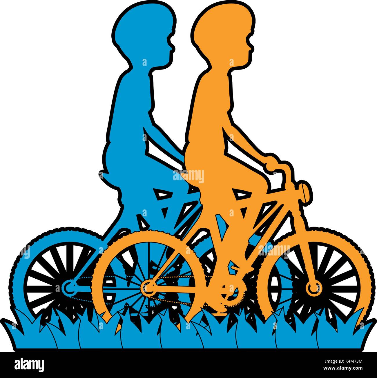 cycling people riding a bicycle Stock Vector Image & Art - Alamy