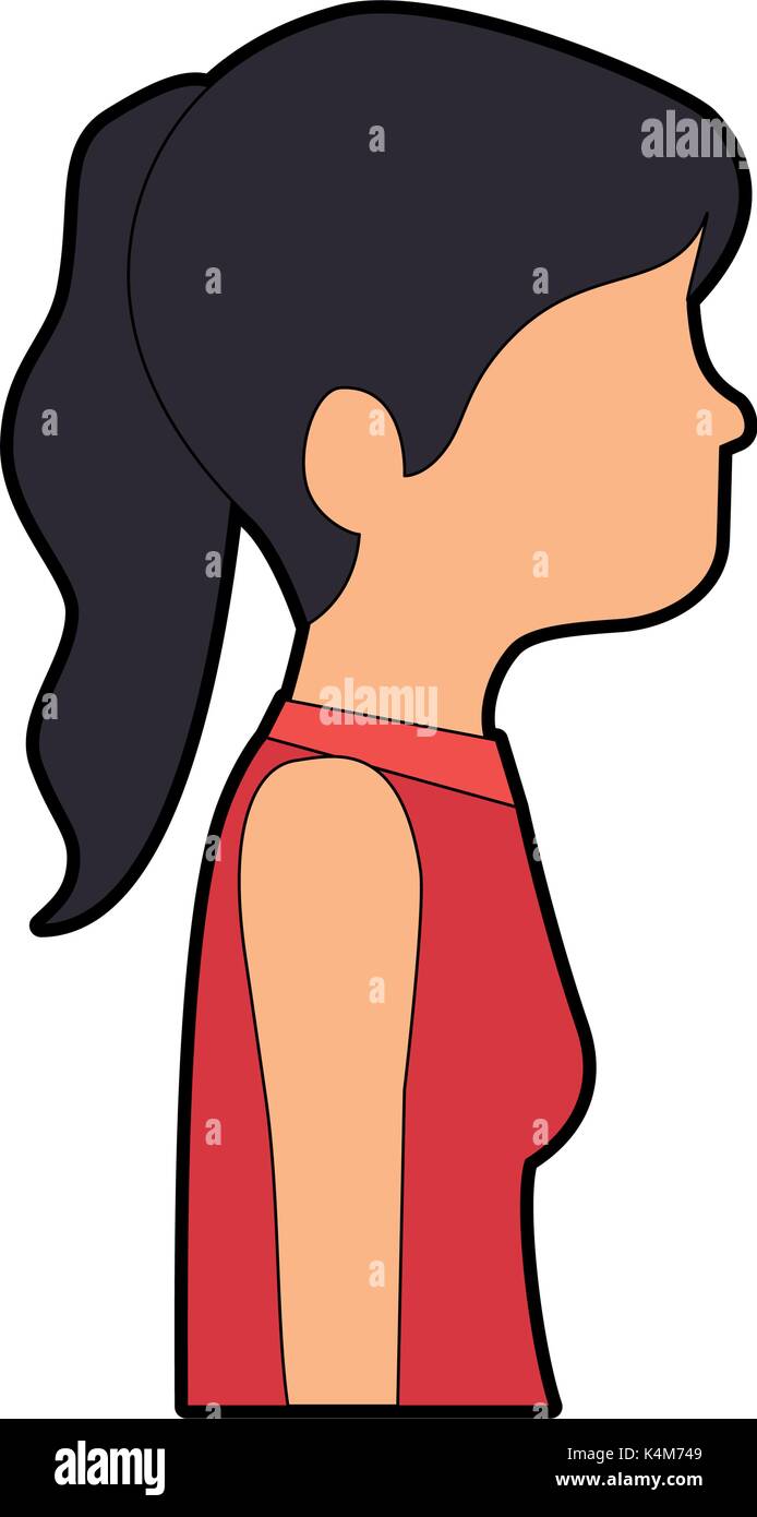 beautiful woman profile avatar character Stock Vector Image & Art - Alamy