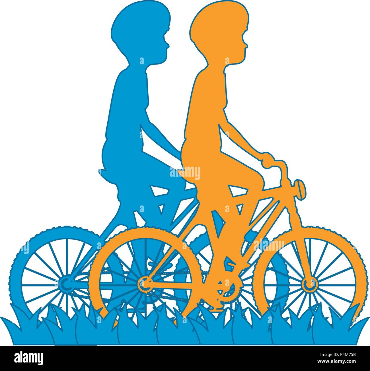 cycling people riding a bicycle Stock Vector Image & Art - Alamy