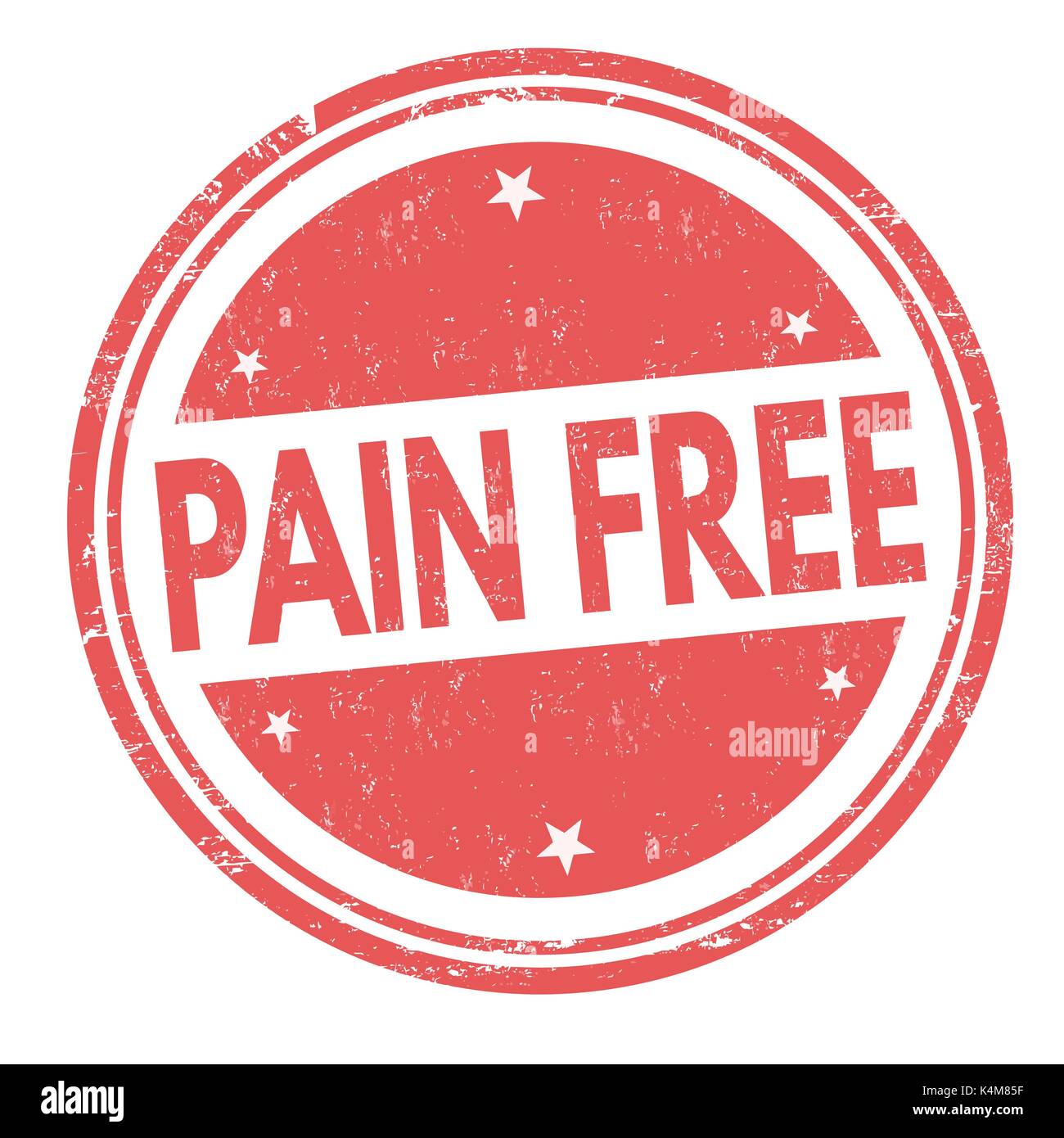 Pain free grunge rubber stamp on white background, vector illustration ...