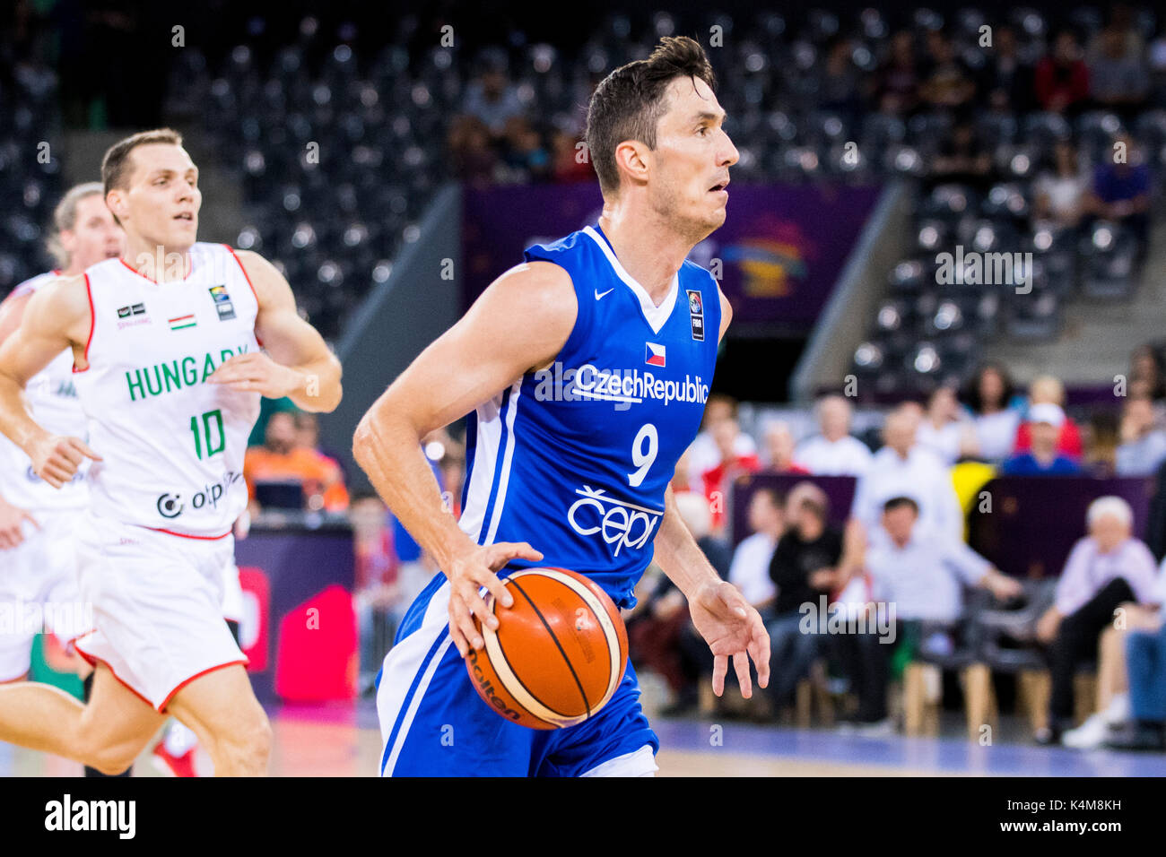 September 4, 2017: Jiri Welsch #9 (CZE) during the FIBA Eurobasket 2017 ...