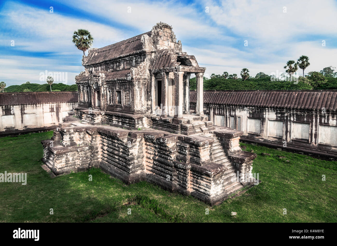 Ancient library in Angkor Wat Temple, Cambodia Stock Photo - Alamy