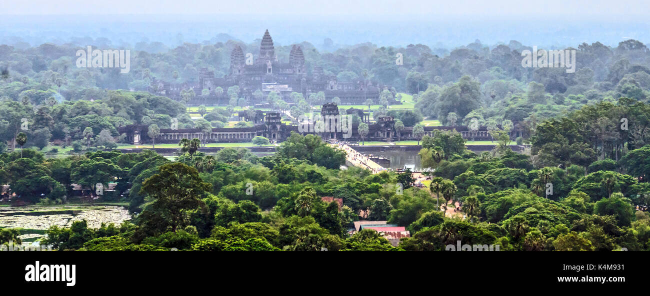 Angkor wat aerial view hi-res stock photography and images - Alamy
