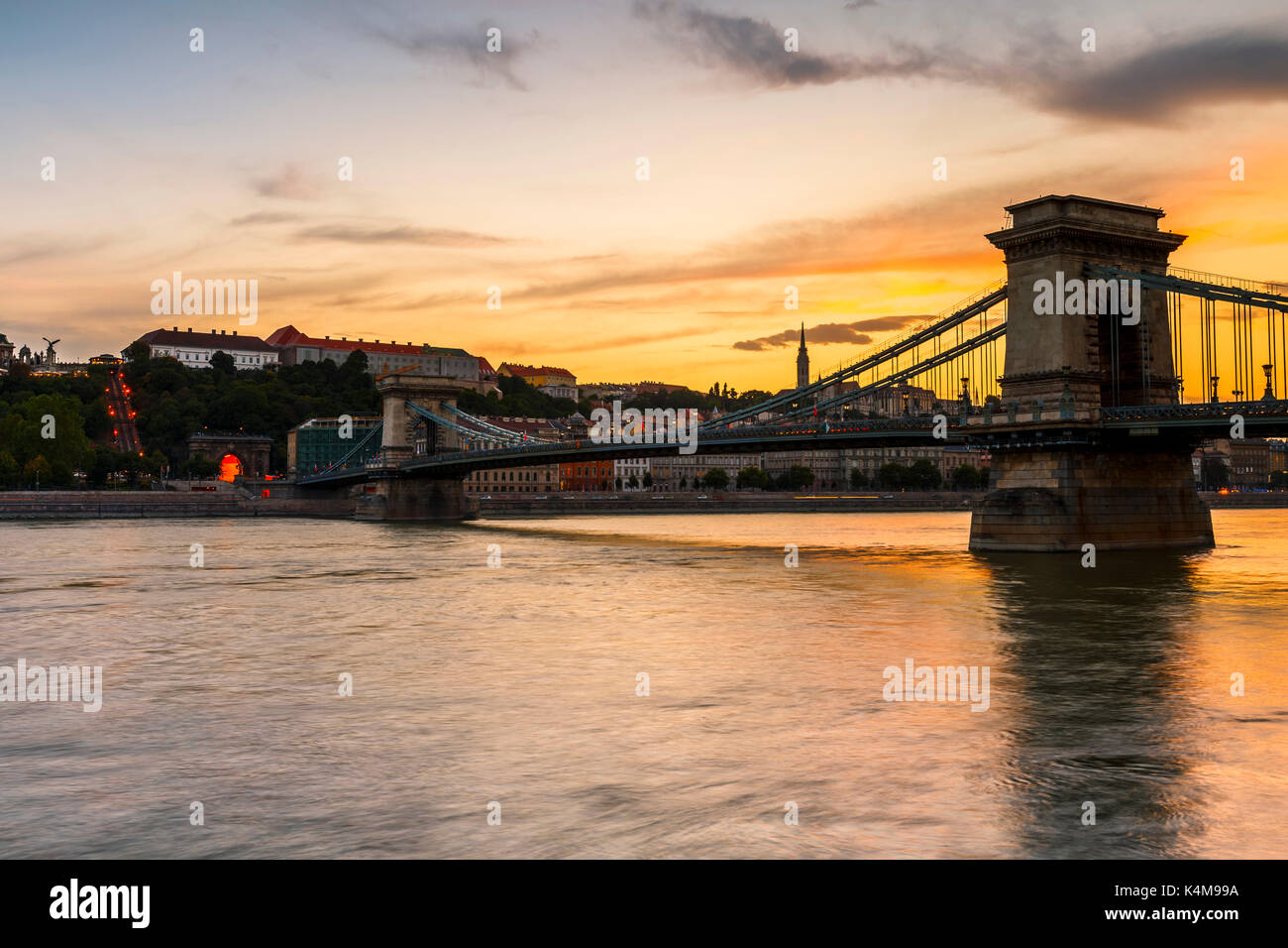 Sunset over historic town centre of Budapest, Hungary Stock Photo - Alamy