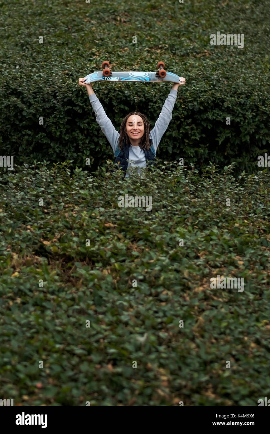 Pretty young girl jumping hi-res stock photography and images - Alamy