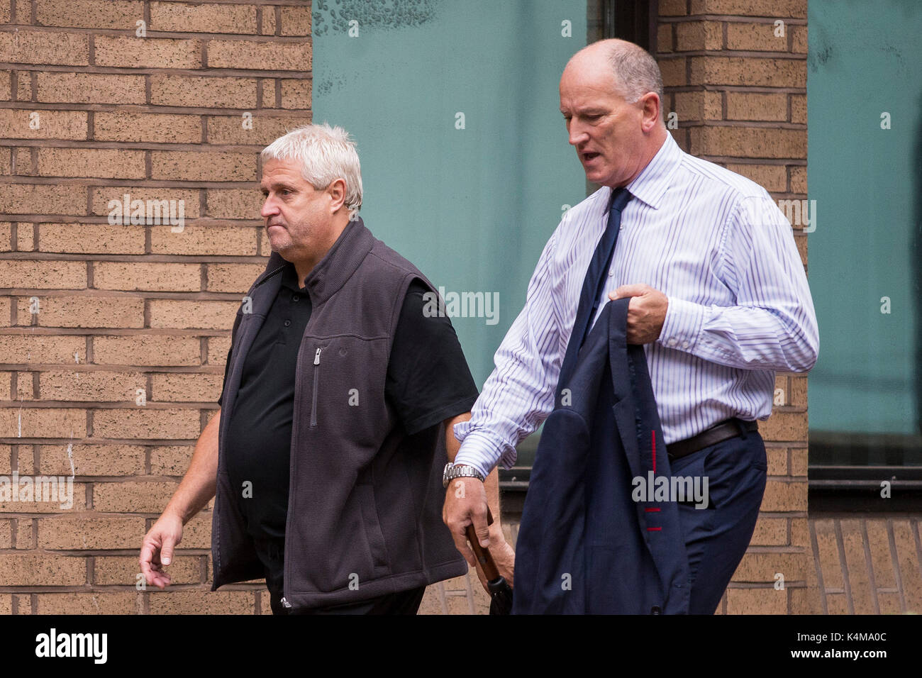 Former wales international mark aizlewood arrive southwark crown court ...