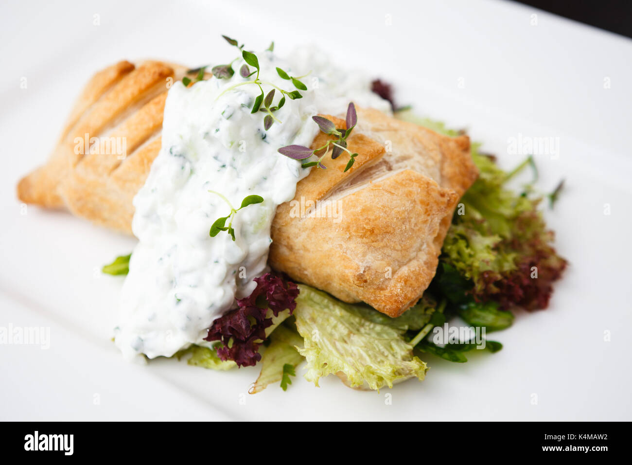 Traditional russian pie Stock Photo - Alamy