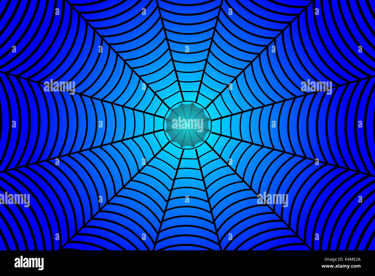 Black spider web on blue background - vector pattern Stock Vector Image ...