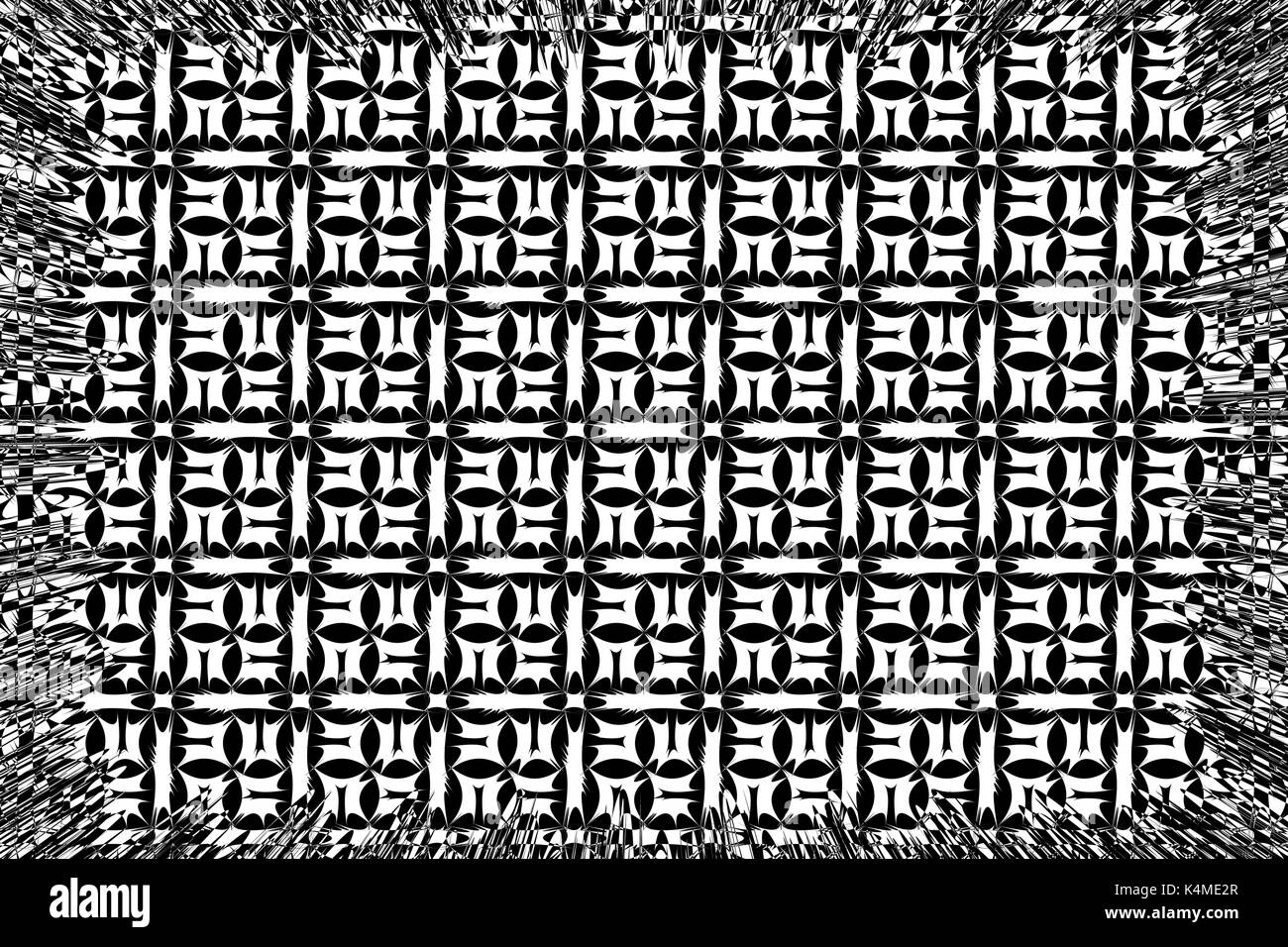 Abstract vector pattern - black and white Stock Vector Image & Art - Alamy