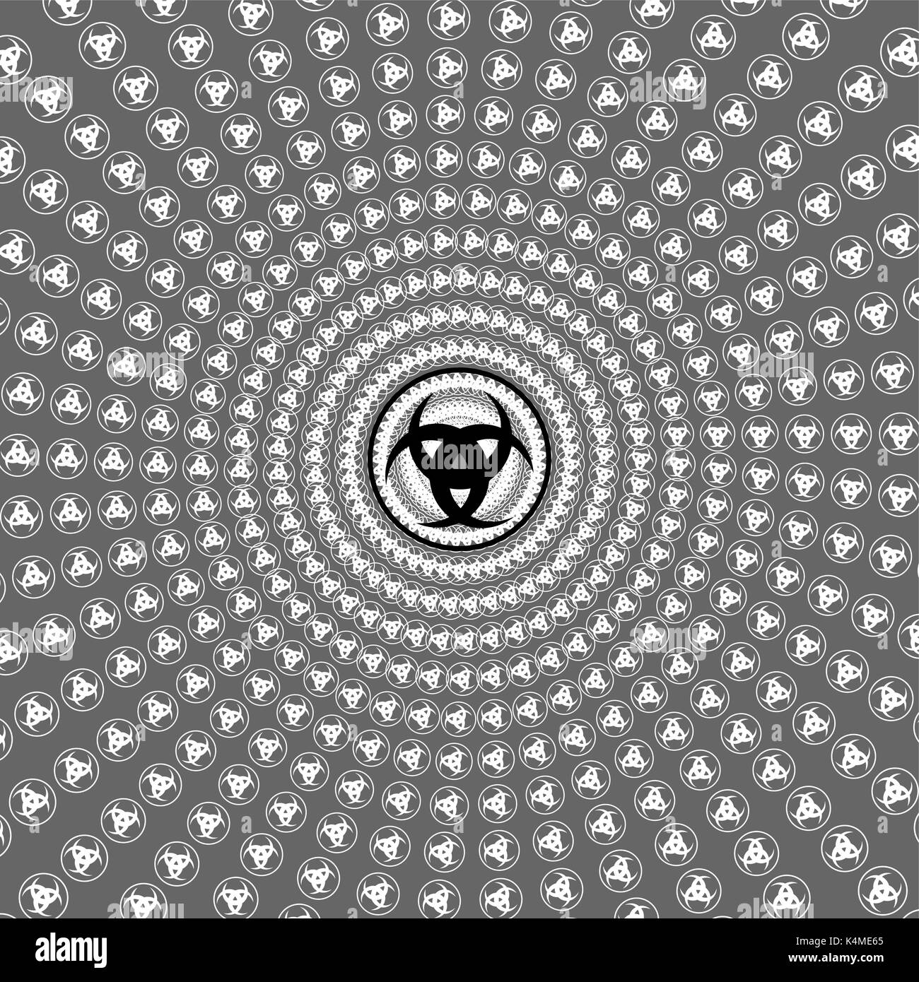 Triple Horn of Odin - vector pattern , Three crescent pattern, Wiccan ...