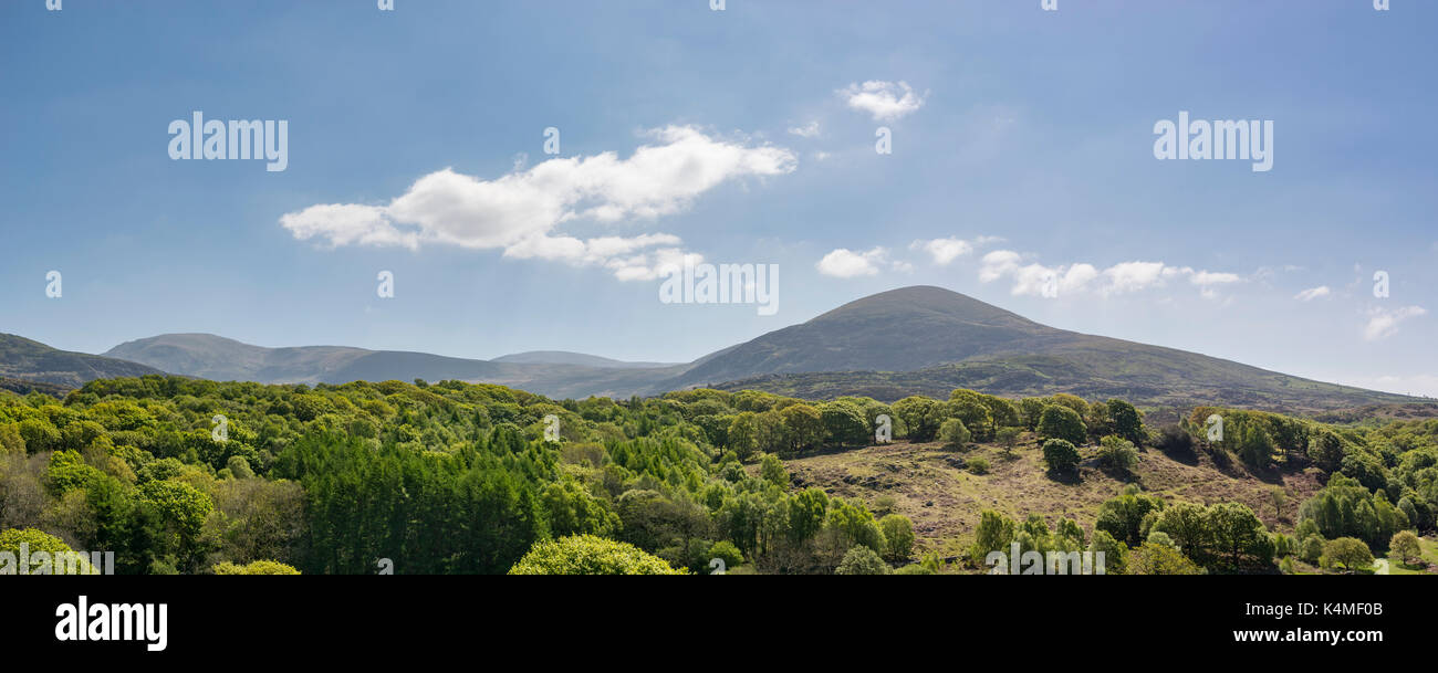 Moelfre near Llanbedr in North Wales. A beautiful mountainous landscape ...