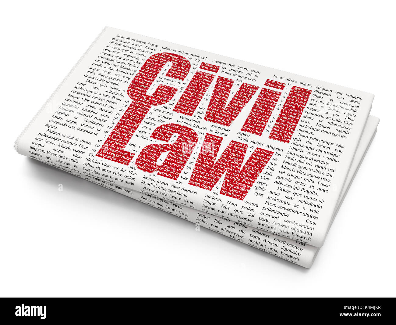 Law concept: Civil Law on Newspaper background Stock Photo - Alamy