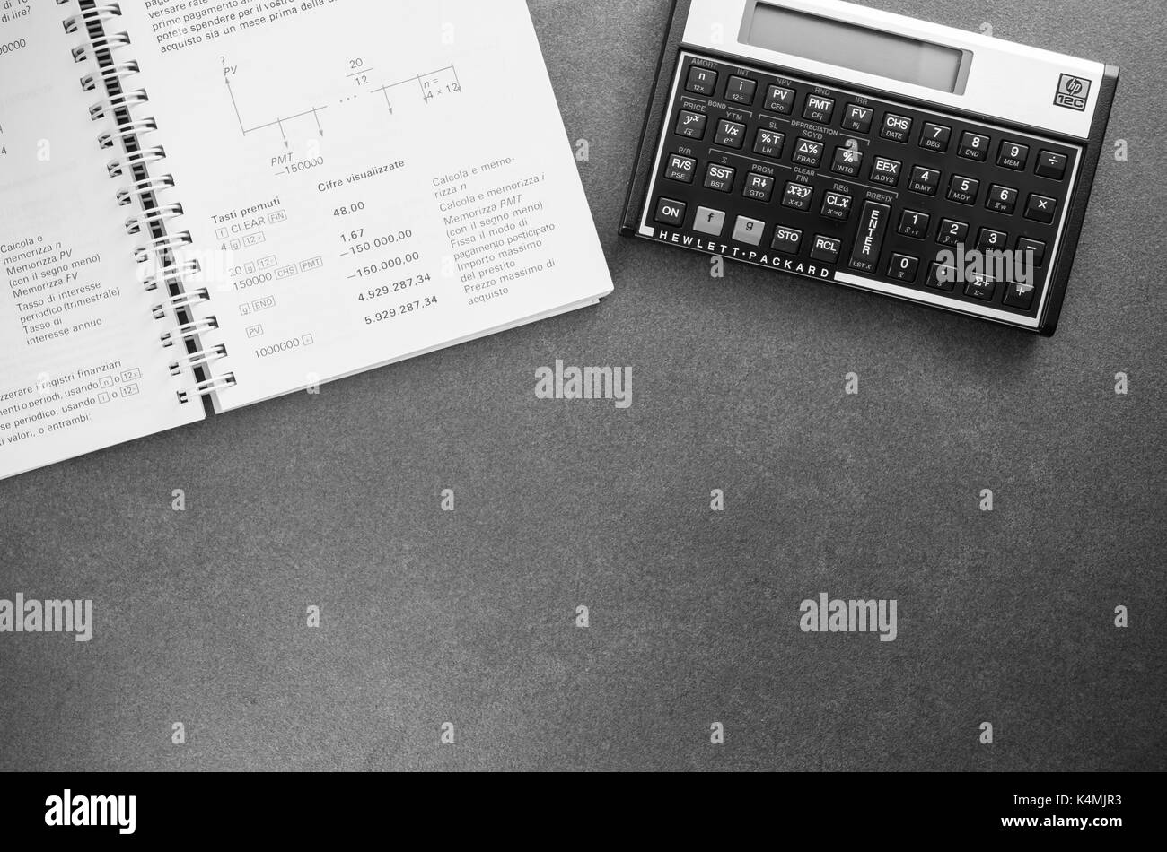 Manual calculation Black and White Stock Photos & Images - Alamy