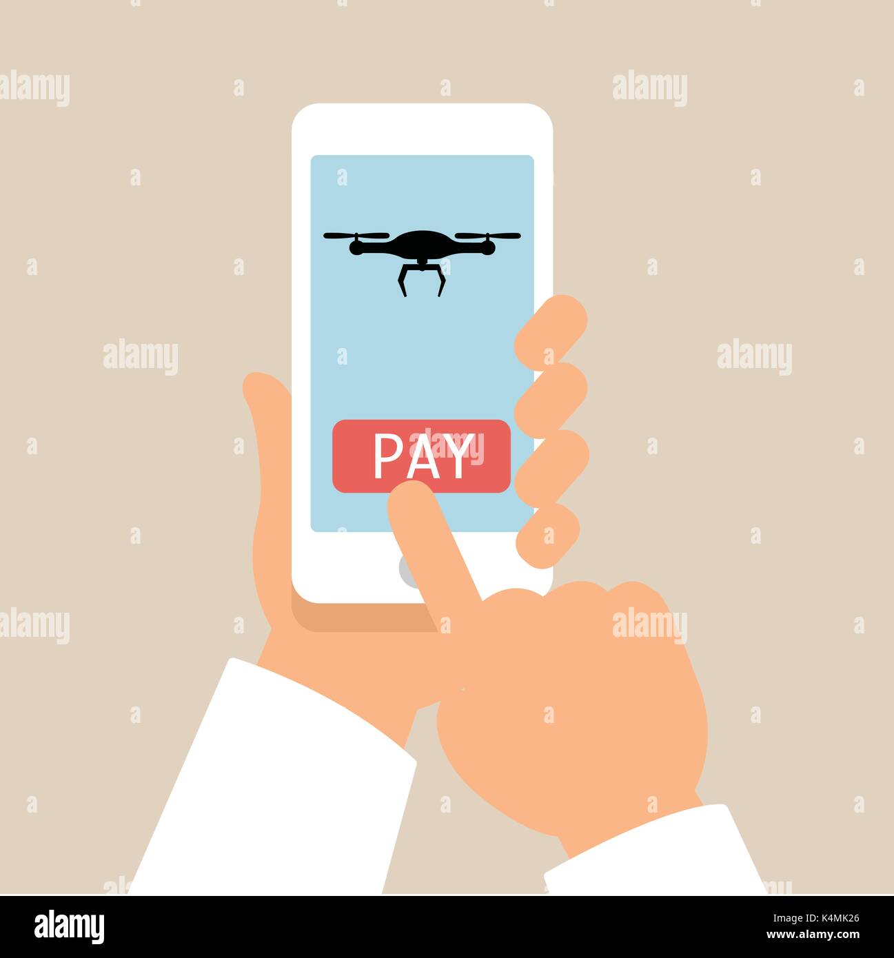 Sign in page on smartphone screen. Vector Stock Vector Image & Art - Alamy