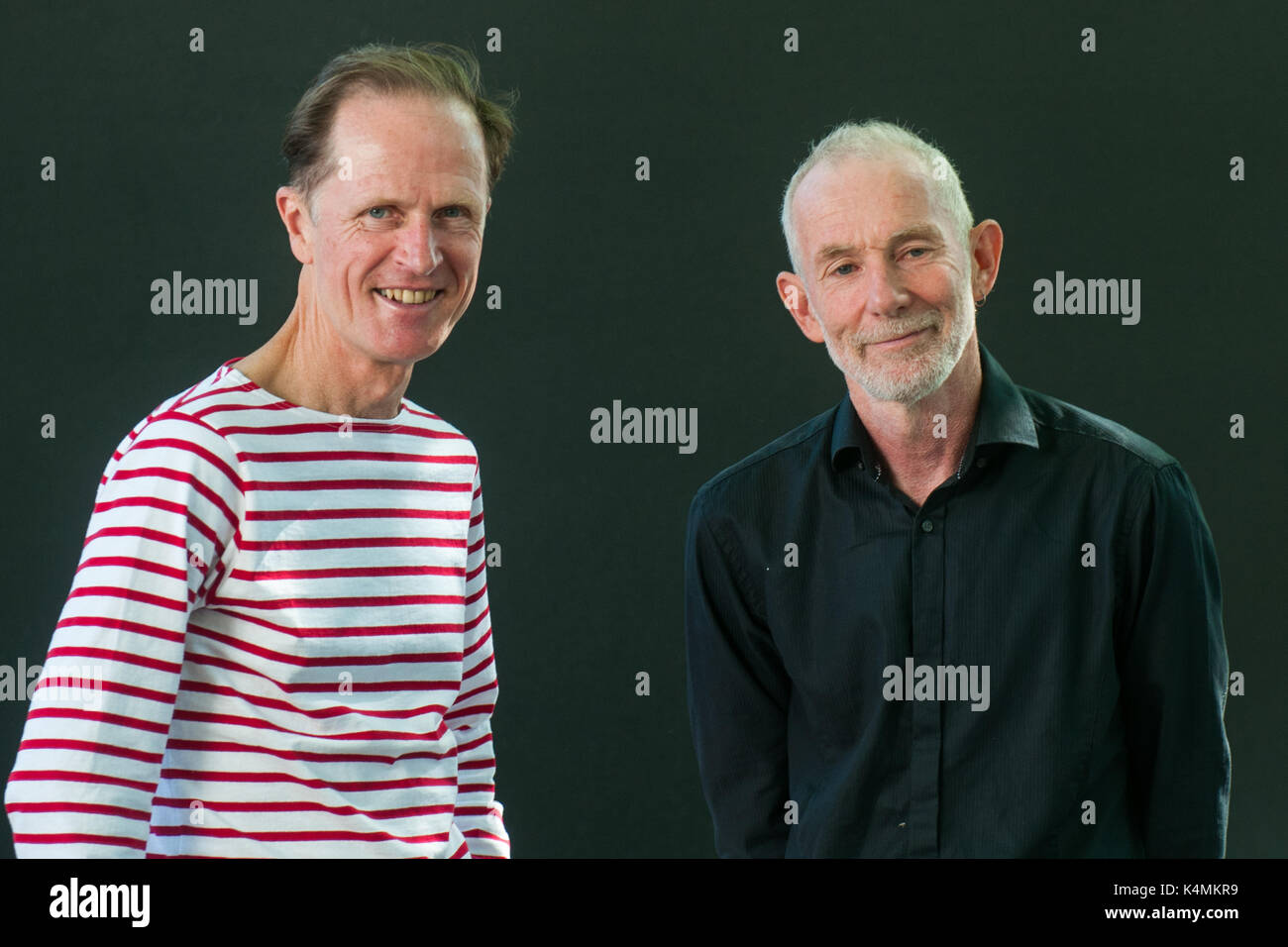 Philip Hoare and Ian Stephen attend a photocall during the Edinburgh ...