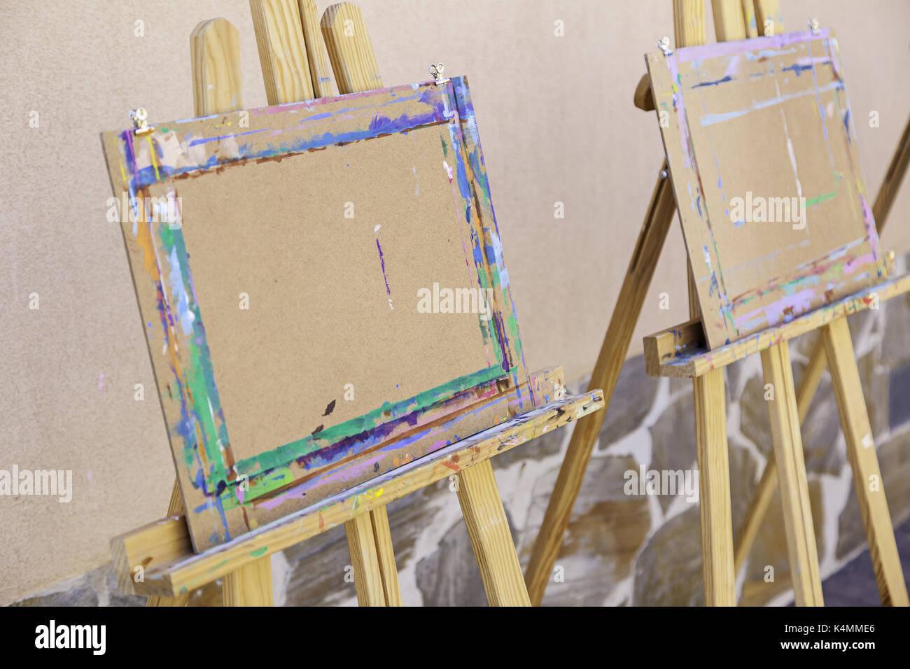 Canvas and support for canvases for painting, detail of art and ...