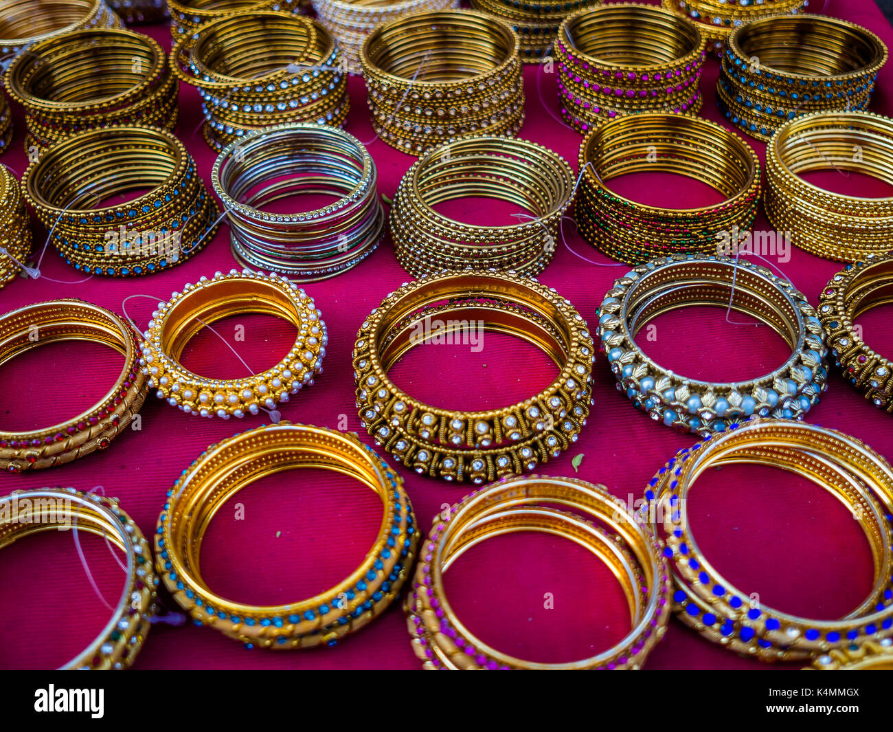 Number traditional indian bangles armbands hi-res stock photography and ...