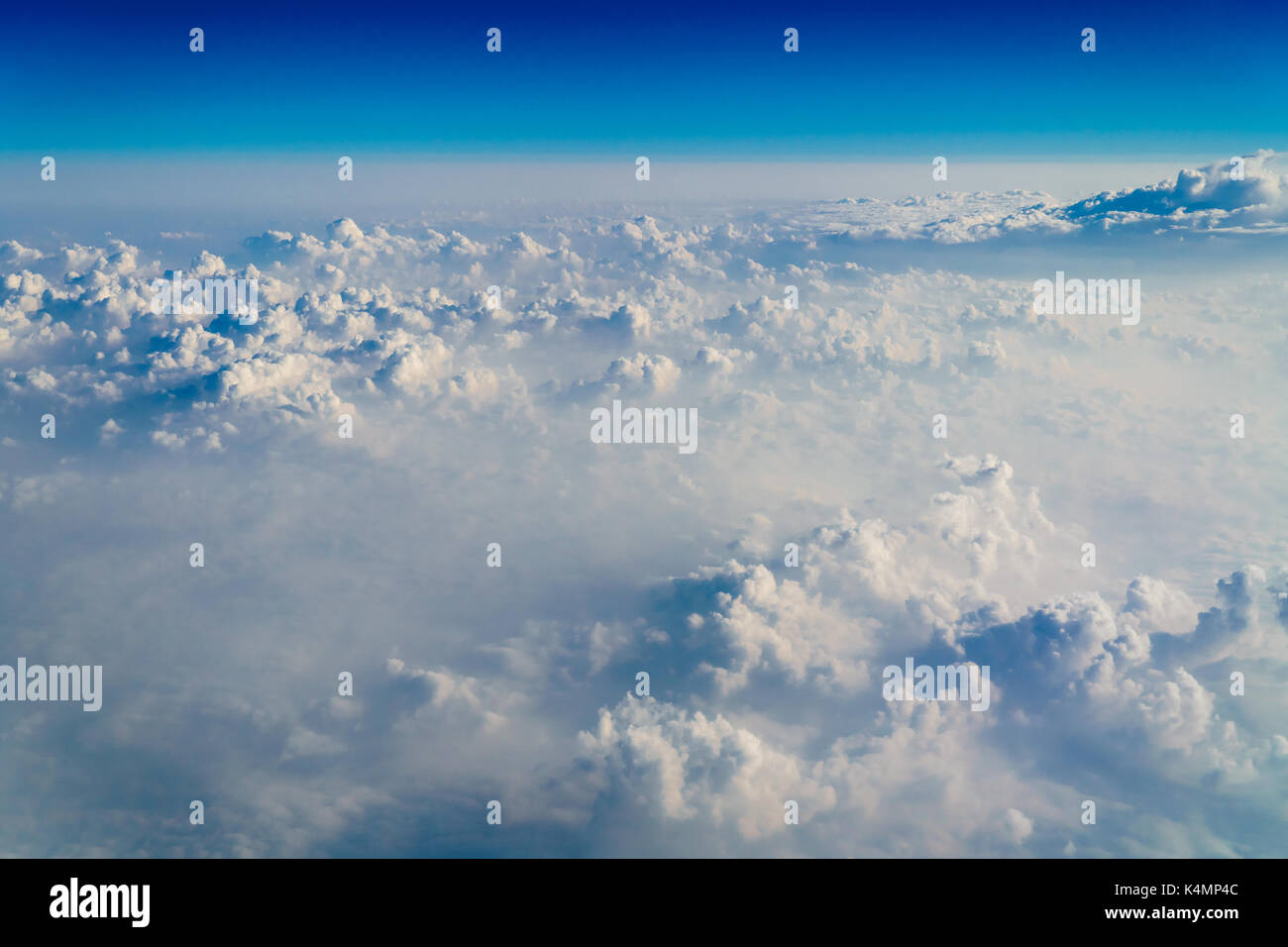 Beautiful Landscape Of Earth Clouds And Blue Horizon Stock Photo - Alamy