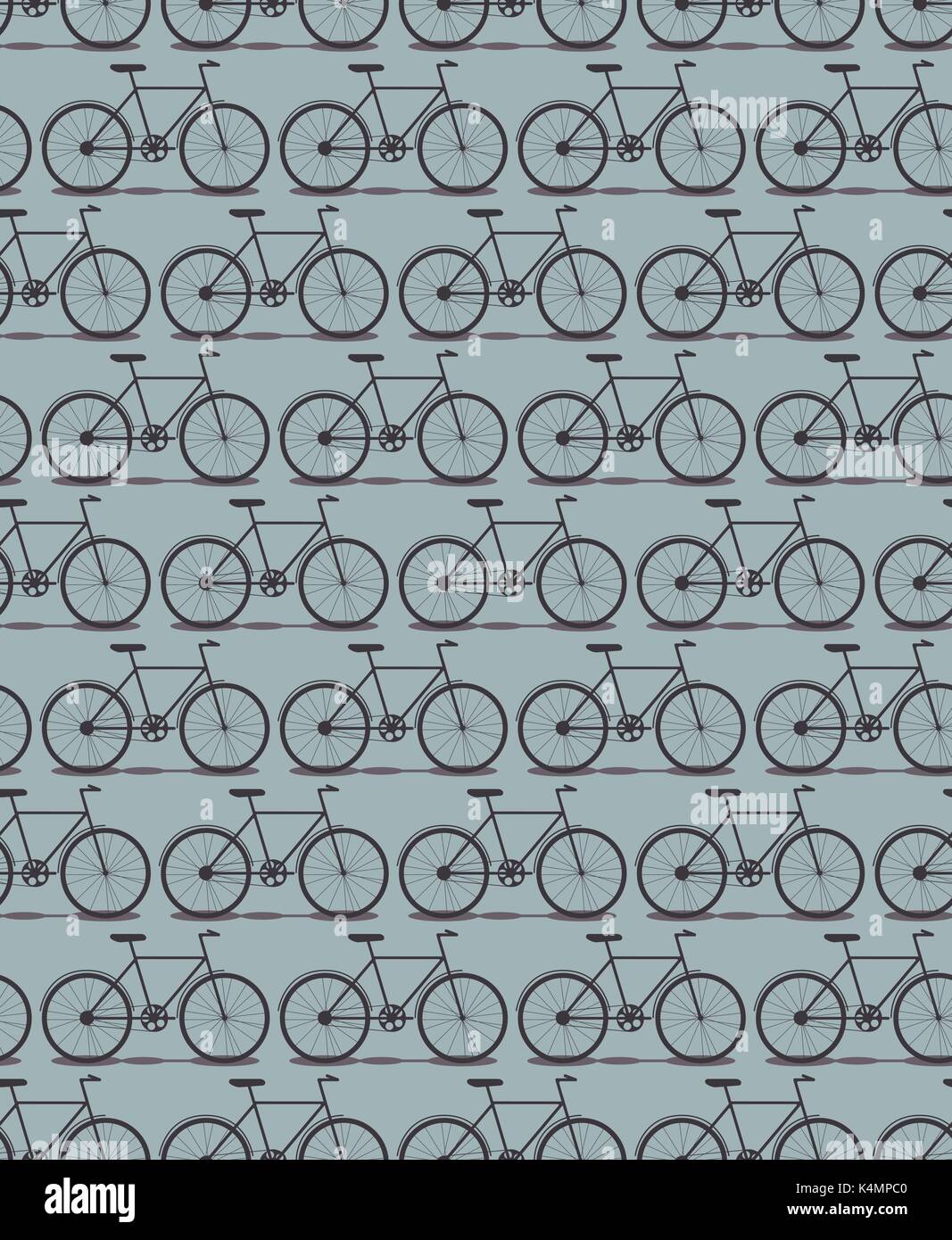 Seamless pattern bike silhouette, vector Stock Vector Image & Art - Alamy