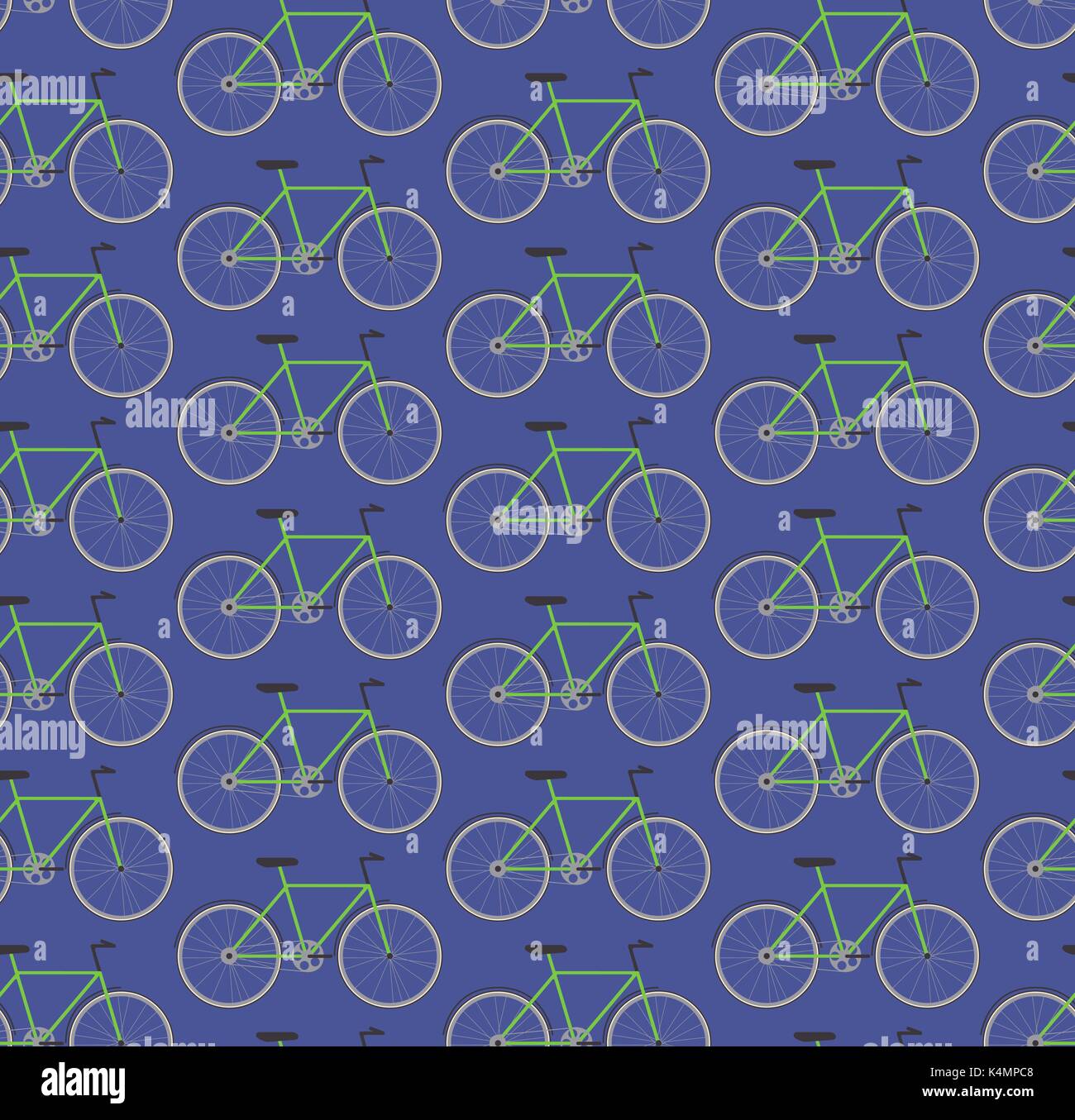 Seamless pattern green bikes, vector Stock Vector Image & Art - Alamy