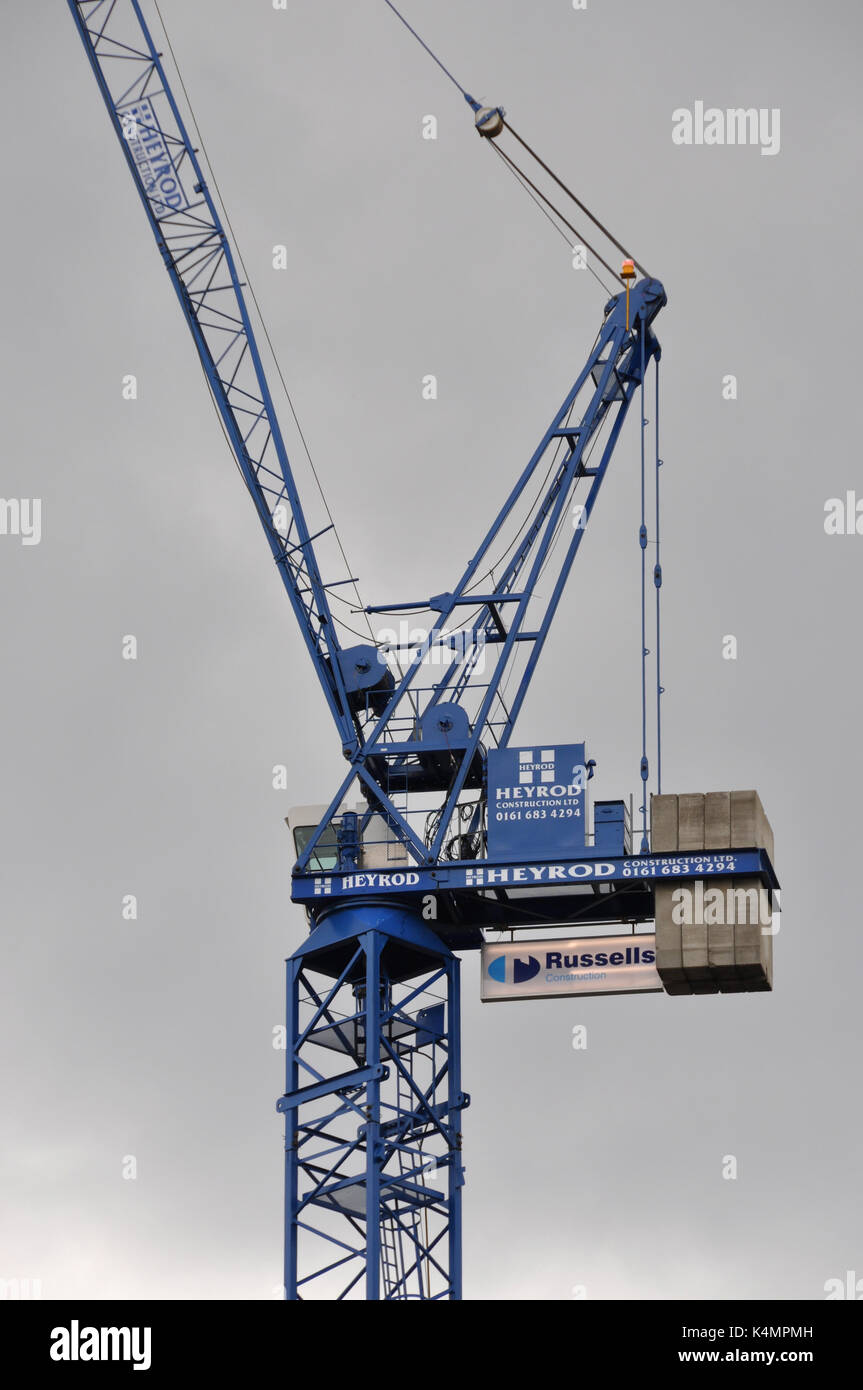 Heavy lifting crane, Manchester, UK Stock Photo - Alamy