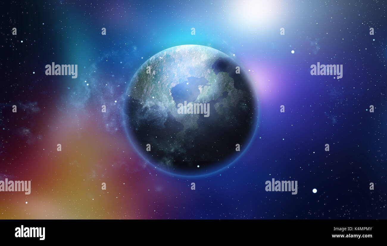 Cosmic abstract background with stars and nebulas Stock Photo - Alamy